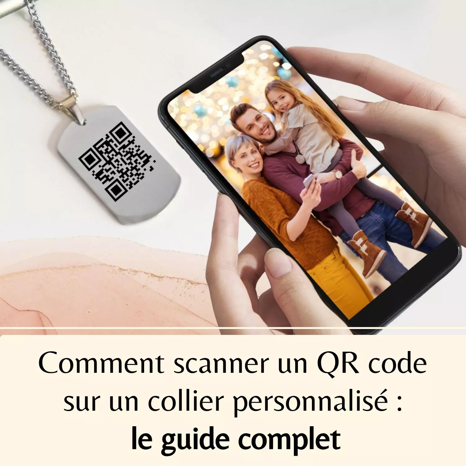 Comment scanner un QR code sur un collier personnalisé